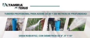 Tubo PVC ademe para pozo ranurado TERUS-R2-250-10