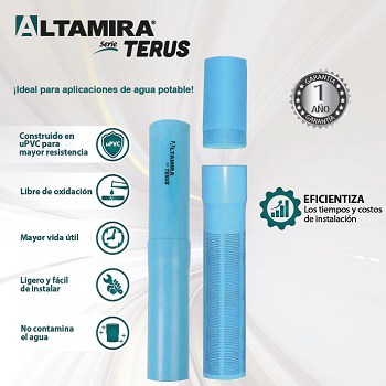 Venta de Tubo de Ademe para Pozo PVC | 6" a 10" Ø | TMSMX